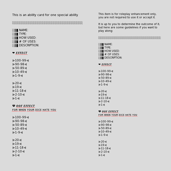 Second Life Marketplace - GIFT [SC] Character Sheet and RP Notecard ...
